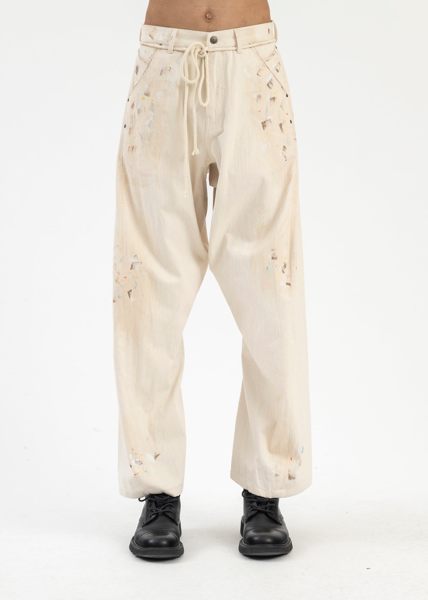 Epide Prefab PAINTING PANTS - WHITE | Garmentory