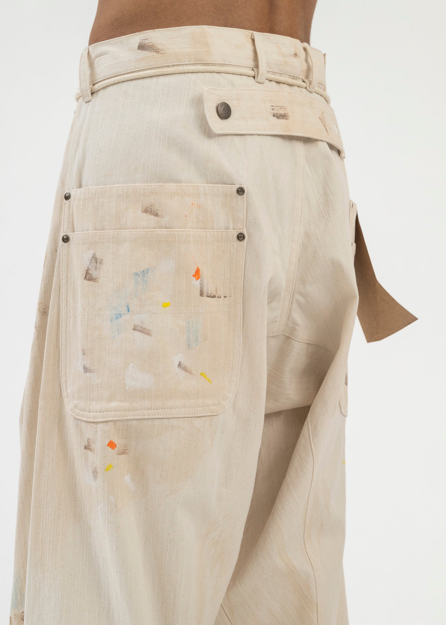 Epide Prefab PAINTING PANTS - WHITE | Garmentory