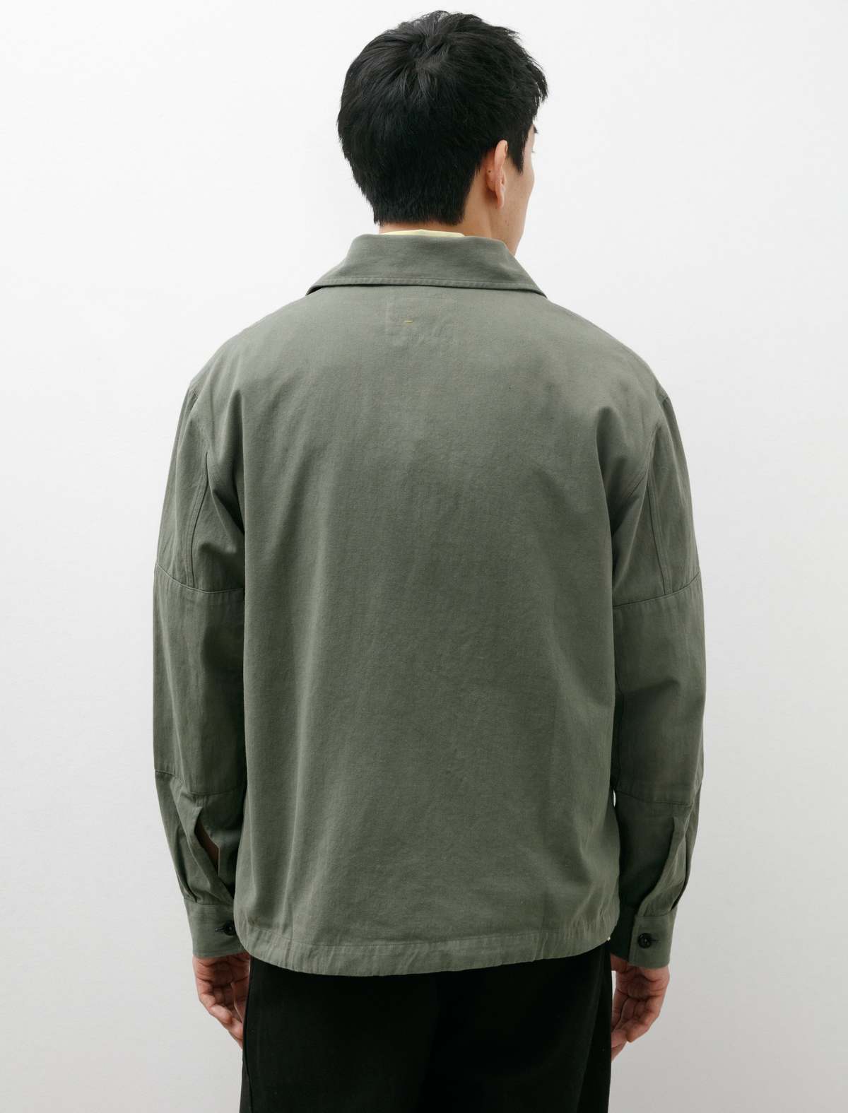 Margaret Howell Cotton Hemp Drawcord Jacket - Uniform Green | Garmentory