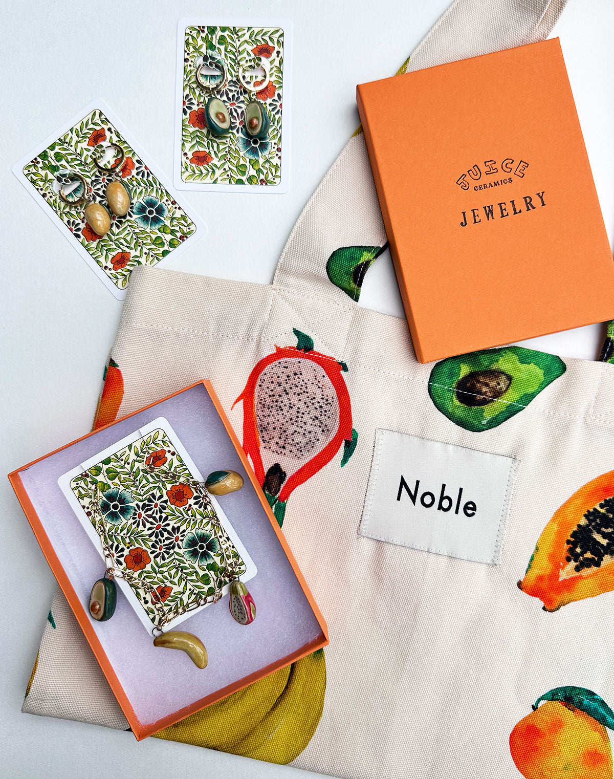 Noble x Juice Ceramics Mango Earrings | Garmentory