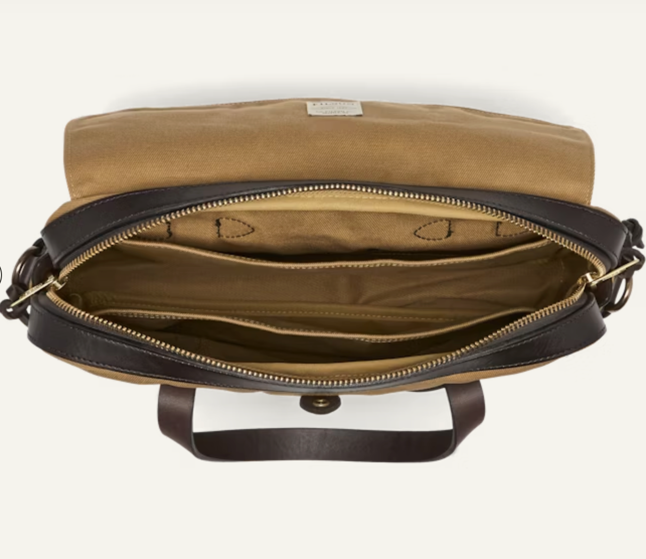 Filson Rugged Twill Original Briefcase - Tan | Garmentory