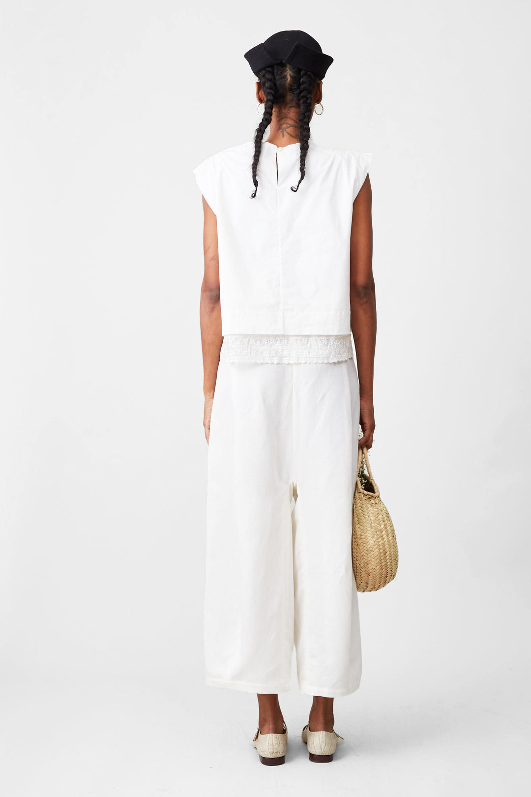 Caron Callahan Morgan Pant - Cream | Garmentory