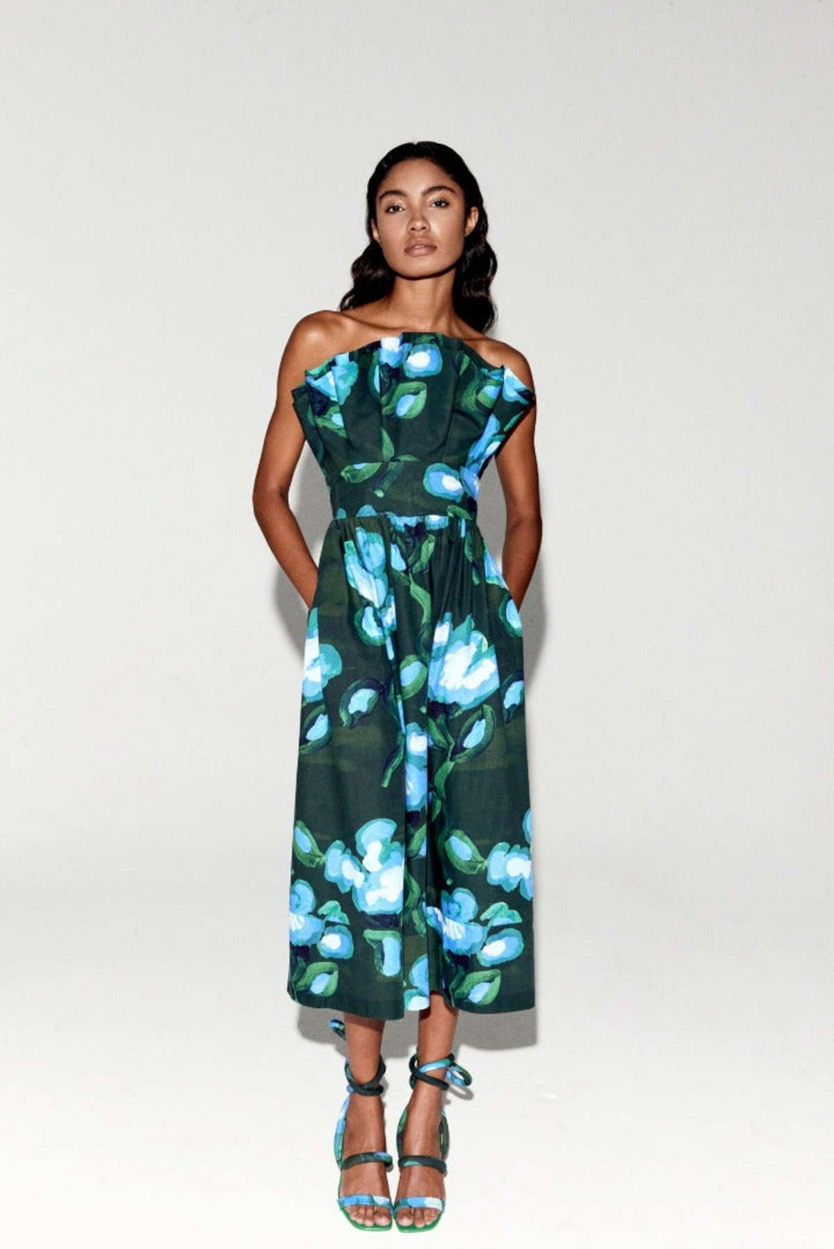De Loreta Abanico Dress - Recuerdos Verde | Garmentory