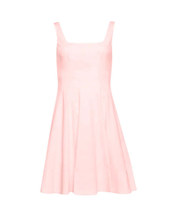 Staud Mini Wells Dress - Pearl Pink | Garmentory