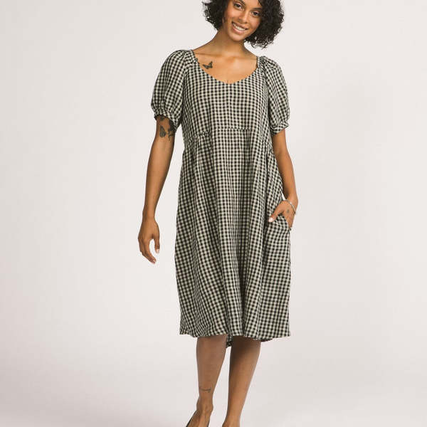Allison Wonderland Verity Dress - Black Gingham | Garmentory