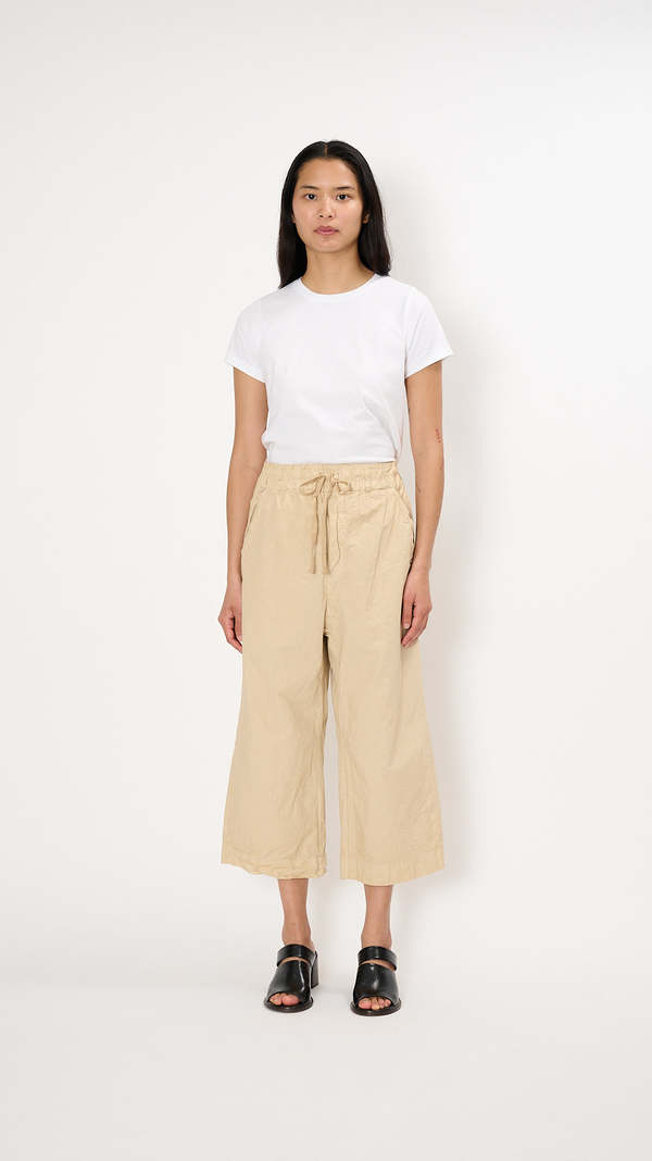 Album di Famiglia Wide & Short Trouser CC - Cream | Garmentory