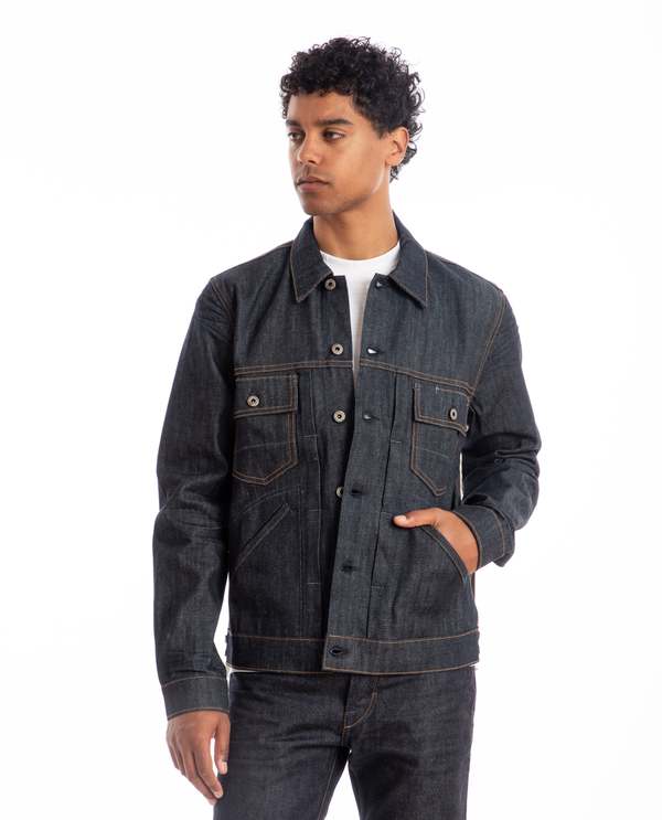 AR321 Cone Mills Denim Jacket - Dark | Garmentory