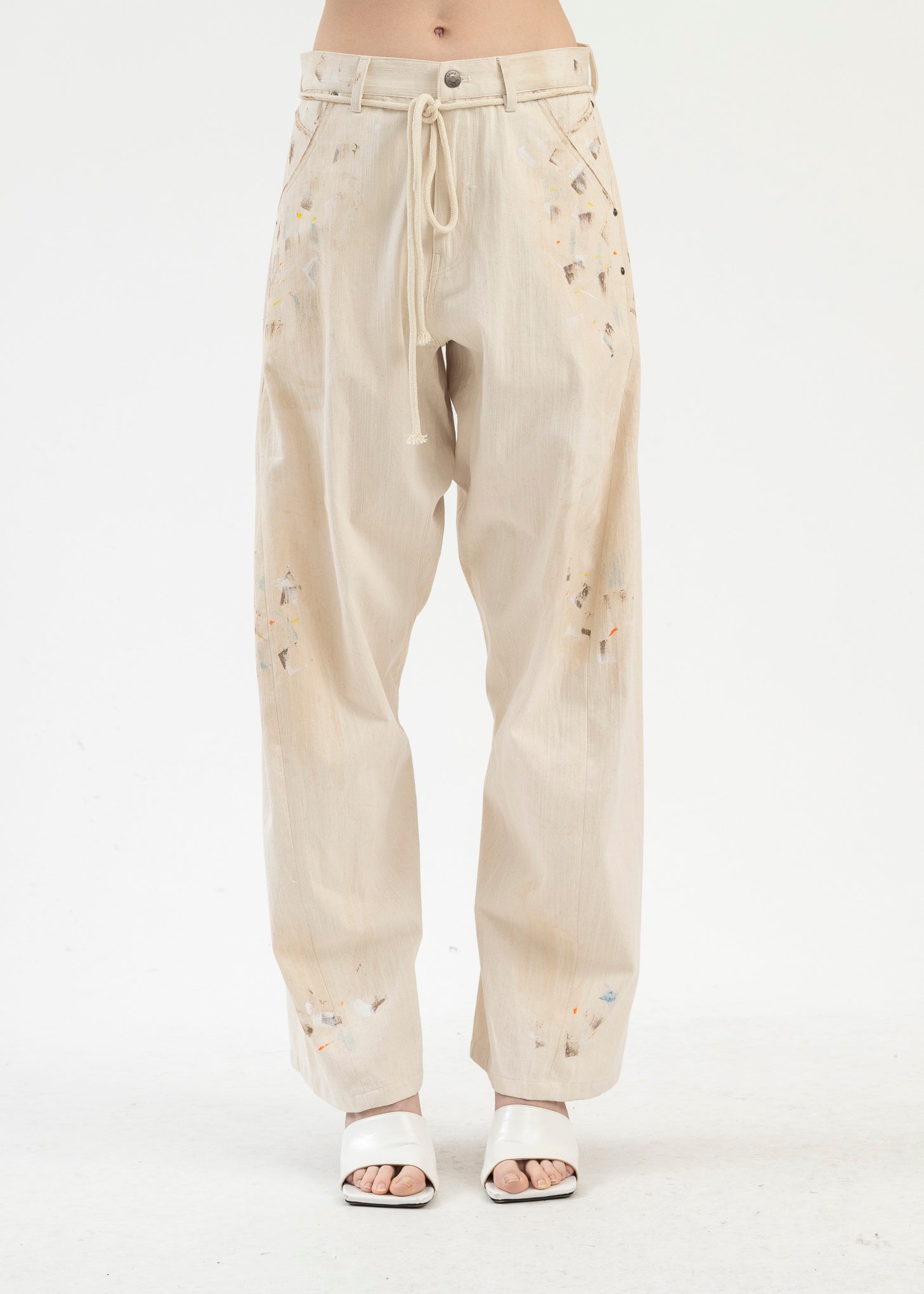 Epide Prefab PAINTING PANTS - WHITE | Garmentory