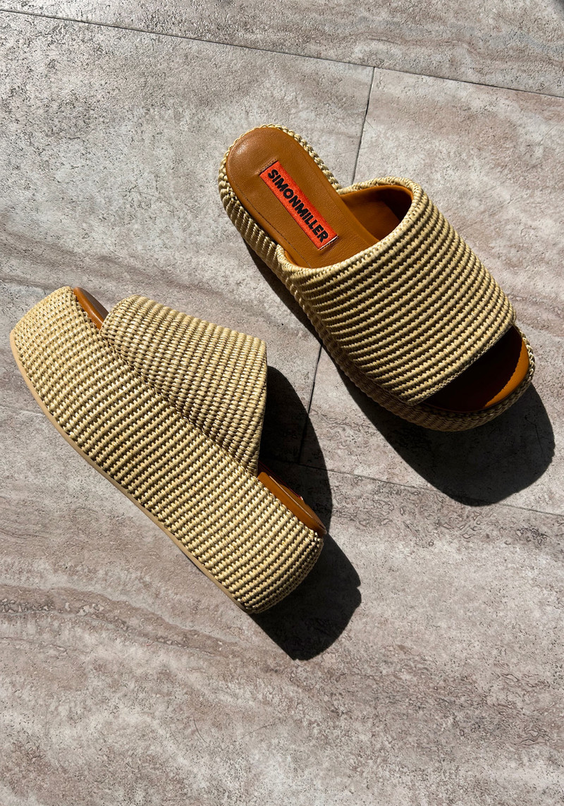 Simon Miller Raffia Cloudy Platform - Natural | Garmentory