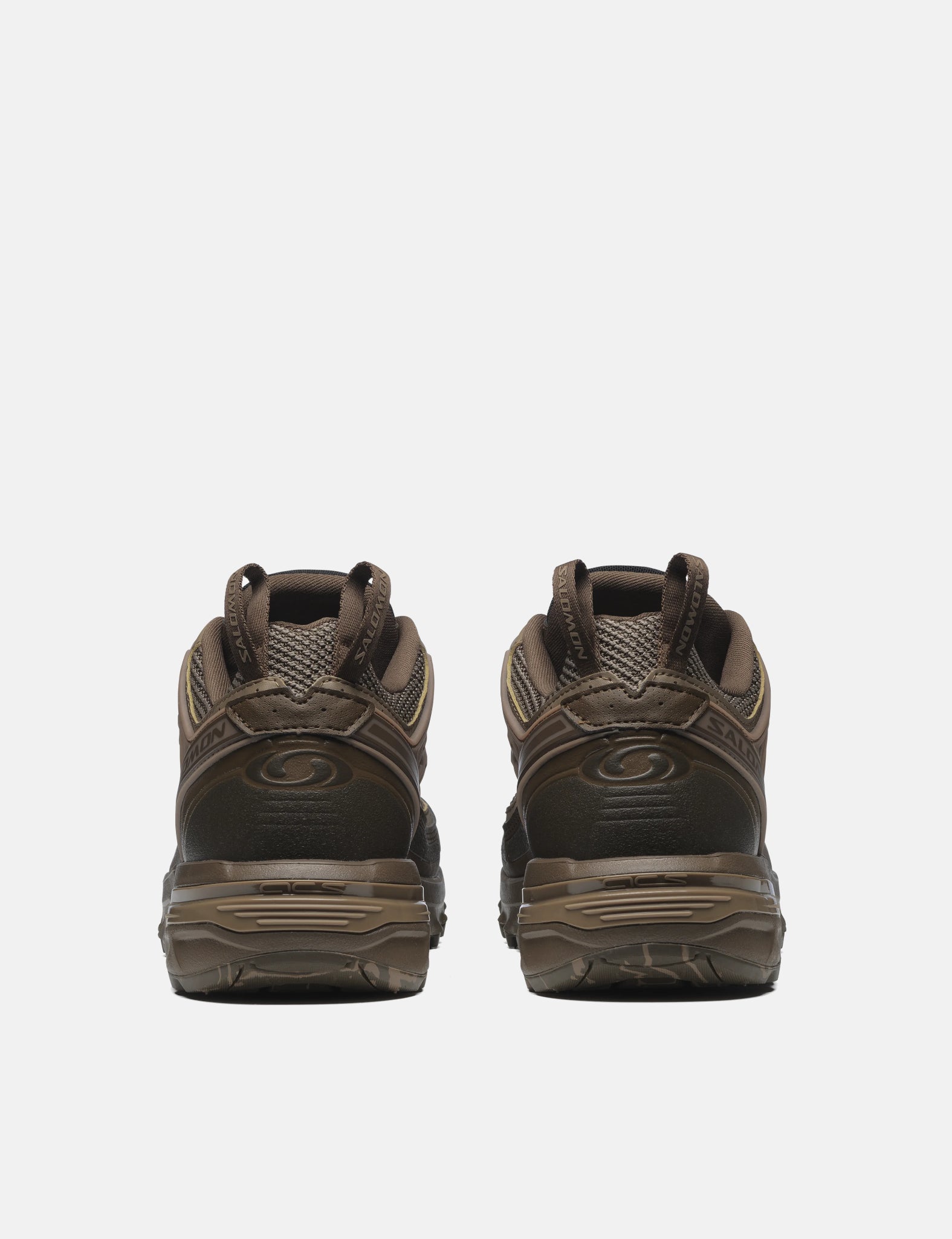 SALOMON ACS PRO Desert Trainers Shoes - Dark Earth/Caribou/Wren ...