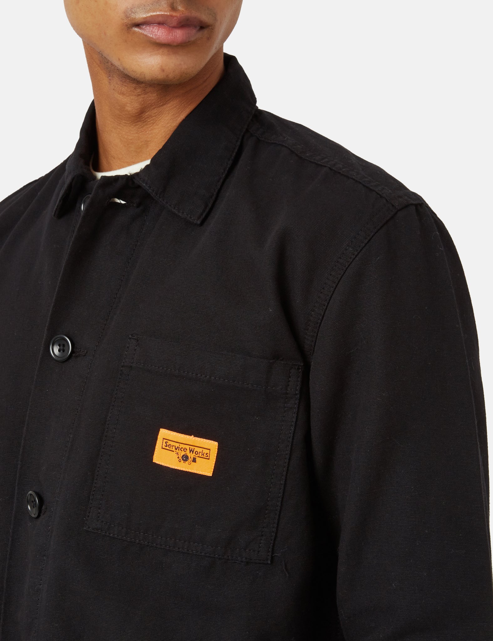 Service Works Canvas Coverall Jacket - Black | Garmentory