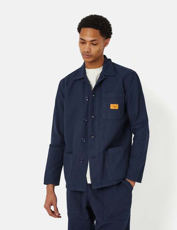 Service Works Canvas Coverall Jacket - Navy Blue | Garmentory