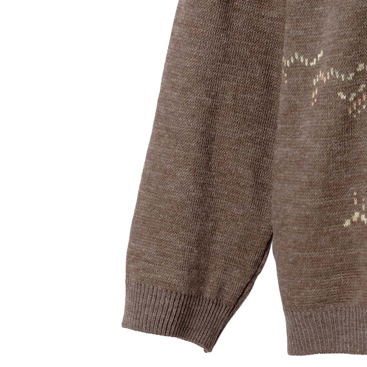 Pierre d'Asniel (France) Jacquard Interlock Knit Wool Polo Sweater ...