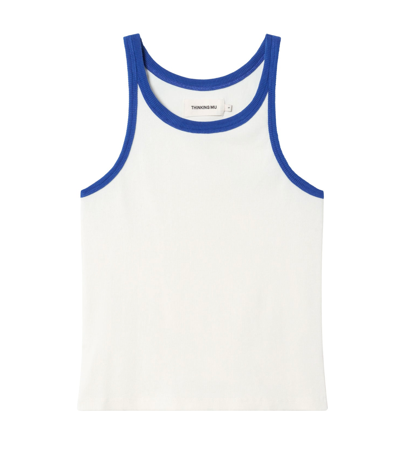 Thinking Mu Contrast Harriet Tank Top - White | Garmentory