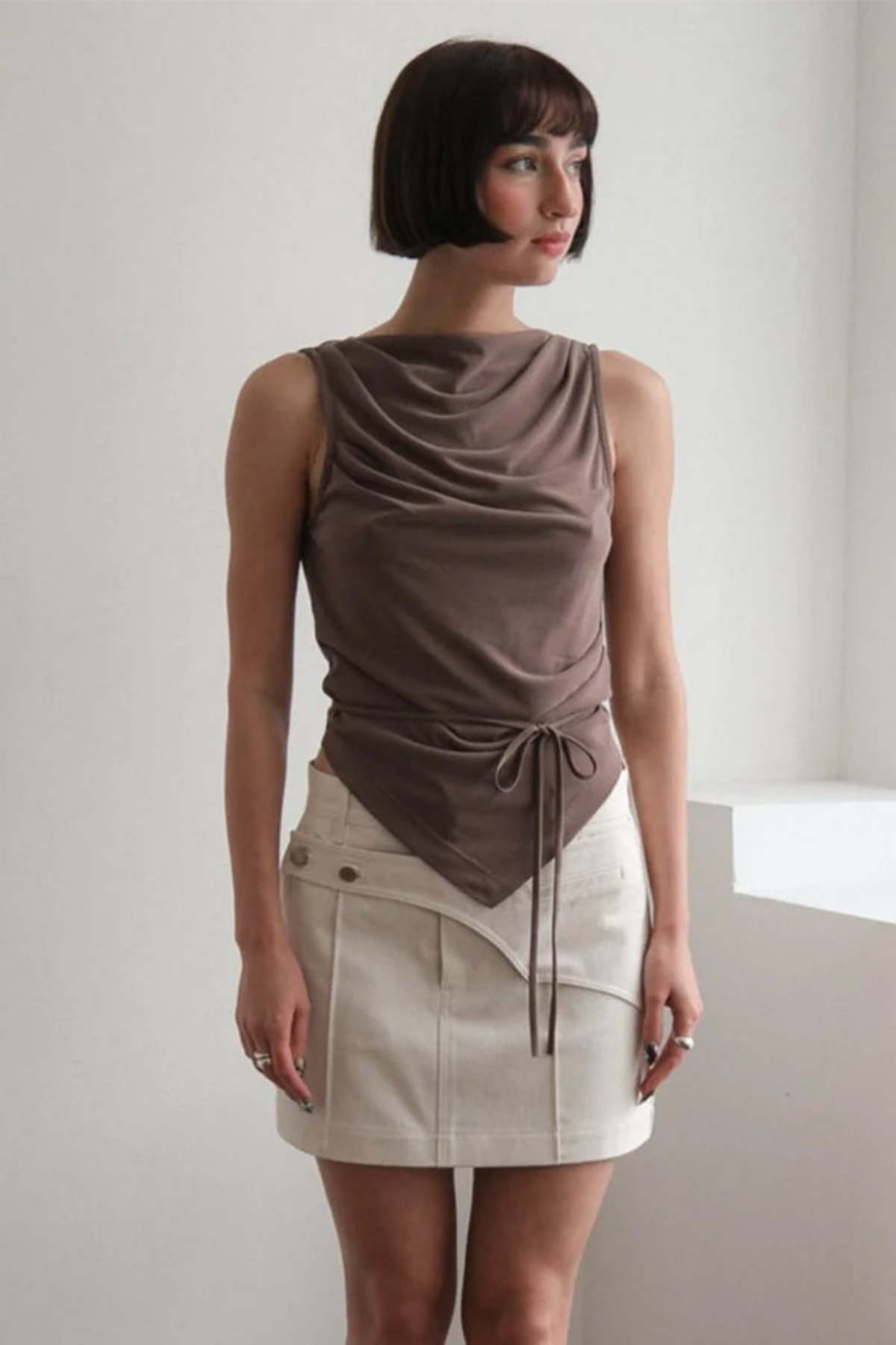 Geel Portia Top - Cocoa | Garmentory