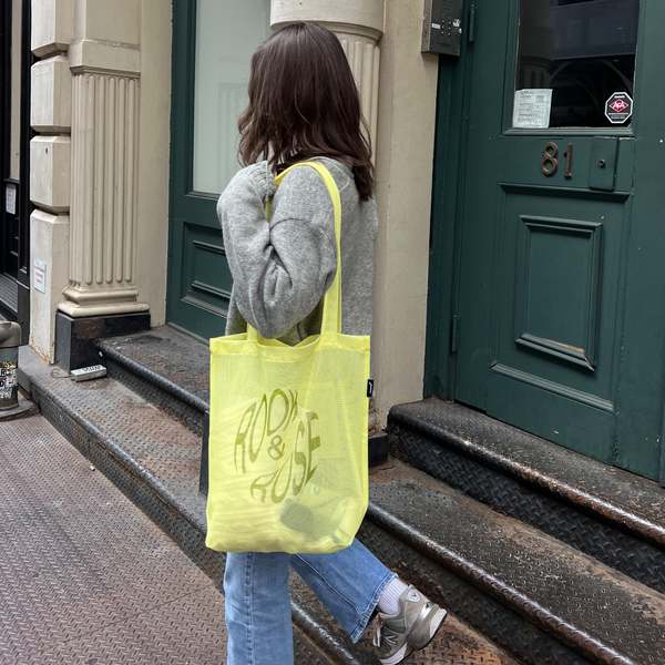 Rook & Rose Junes Market Tote - Neon Yellow | Garmentory
