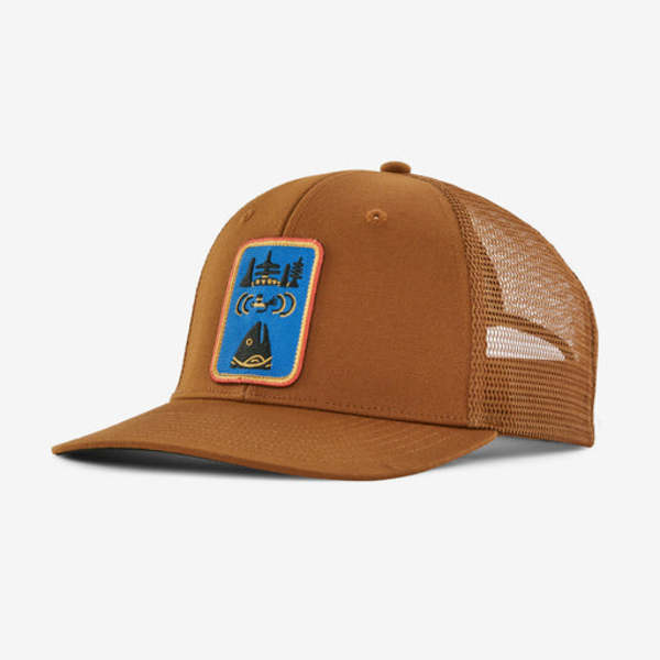 Patagonia Take a Stand Trucker Hat - Gulp/Tree Ring Brown | Garmentory
