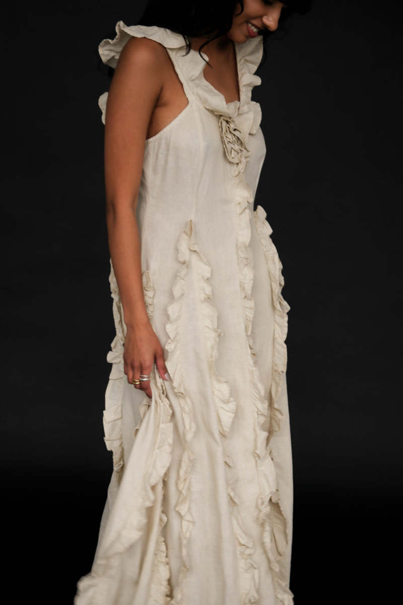Tach Clothing Medusa Ruffle Maxi Dress | Garmentory