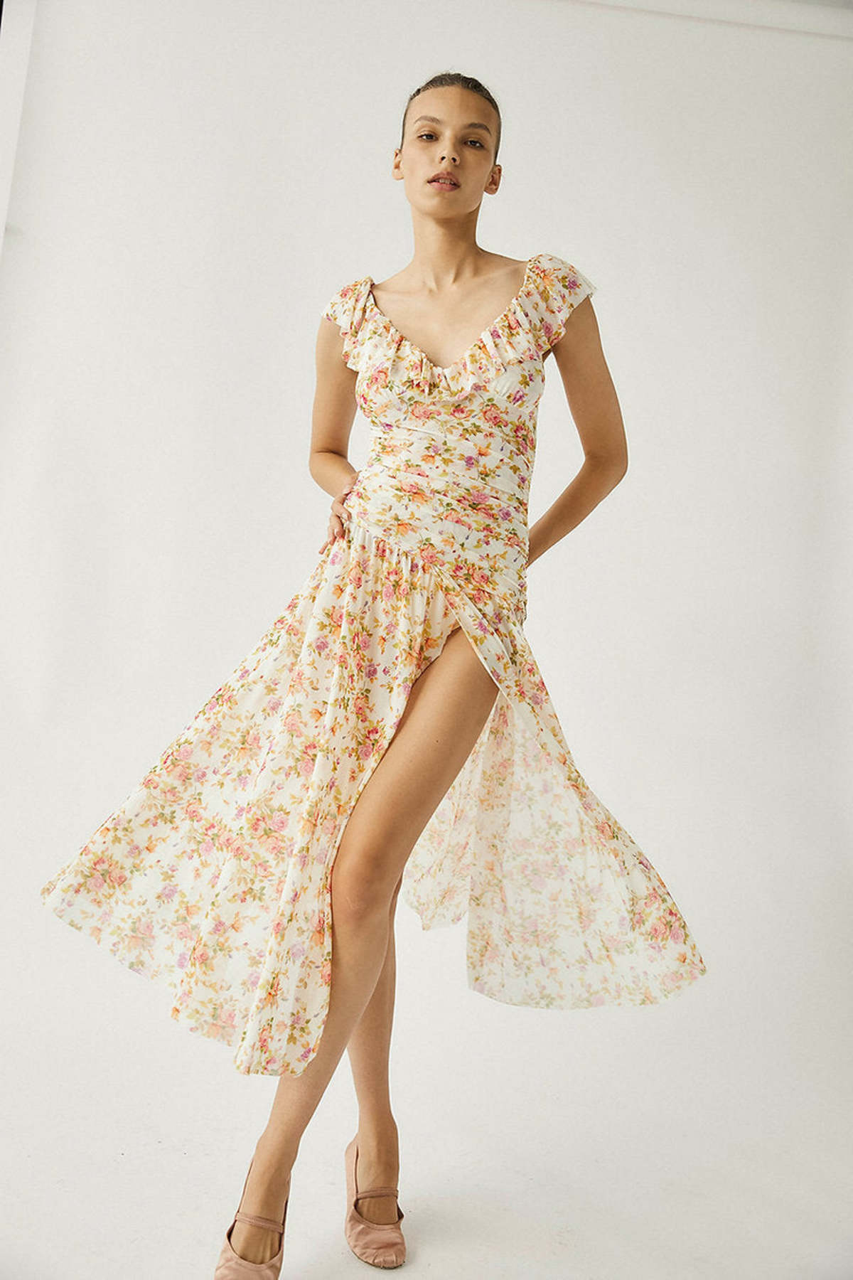 Tach Clothing Pyana Midi Dress - Floral | Garmentory