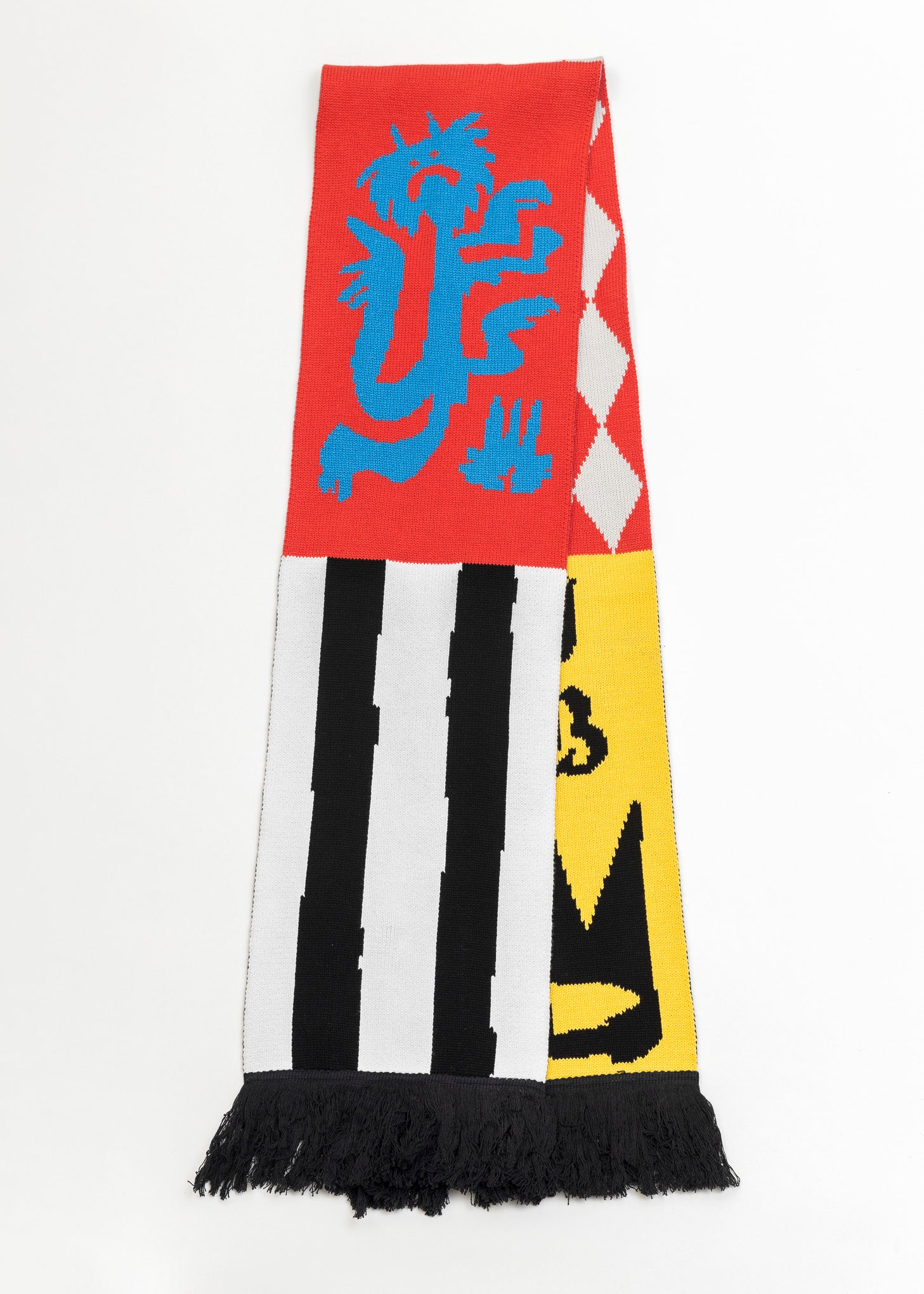 Charles Jeffrey HERALDRY FLAG FOOTBALL SCARF - Multi | Garmentory