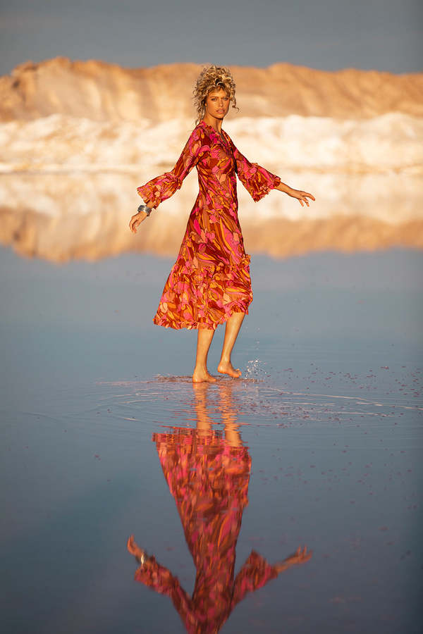 OneSeason Long Indi Dress - Istria Pink | Garmentory