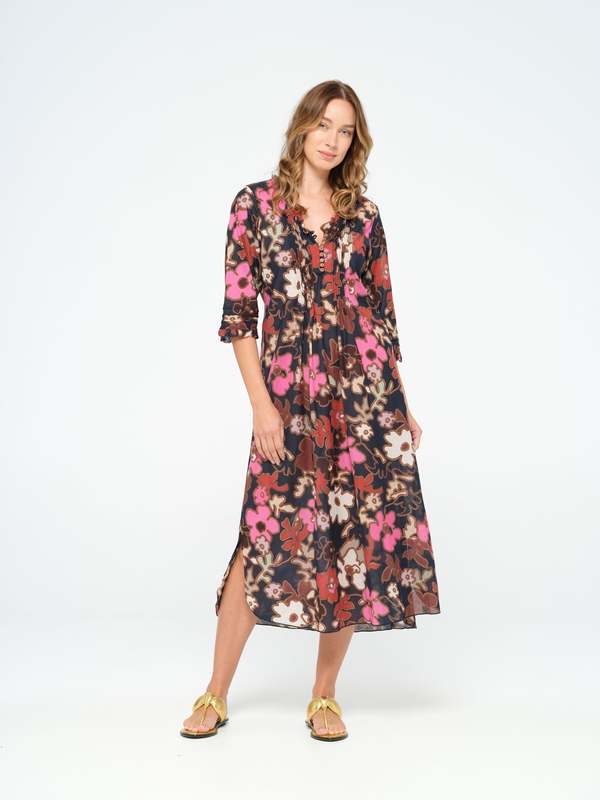 OneSeason Long Poppy Dress - Little Bay | Garmentory
