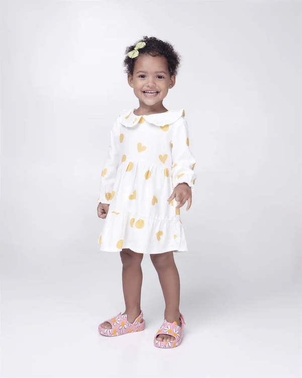 Kids Mini Melissa Free Cute Sandals - Pink Daisy | Garmentory