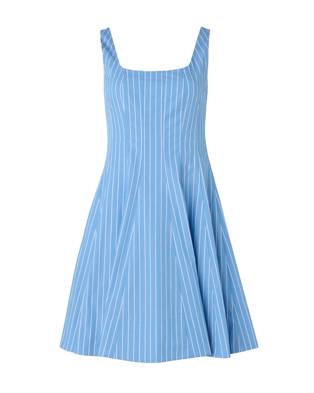 Staud Mini Wells Dress - Blue | Garmentory