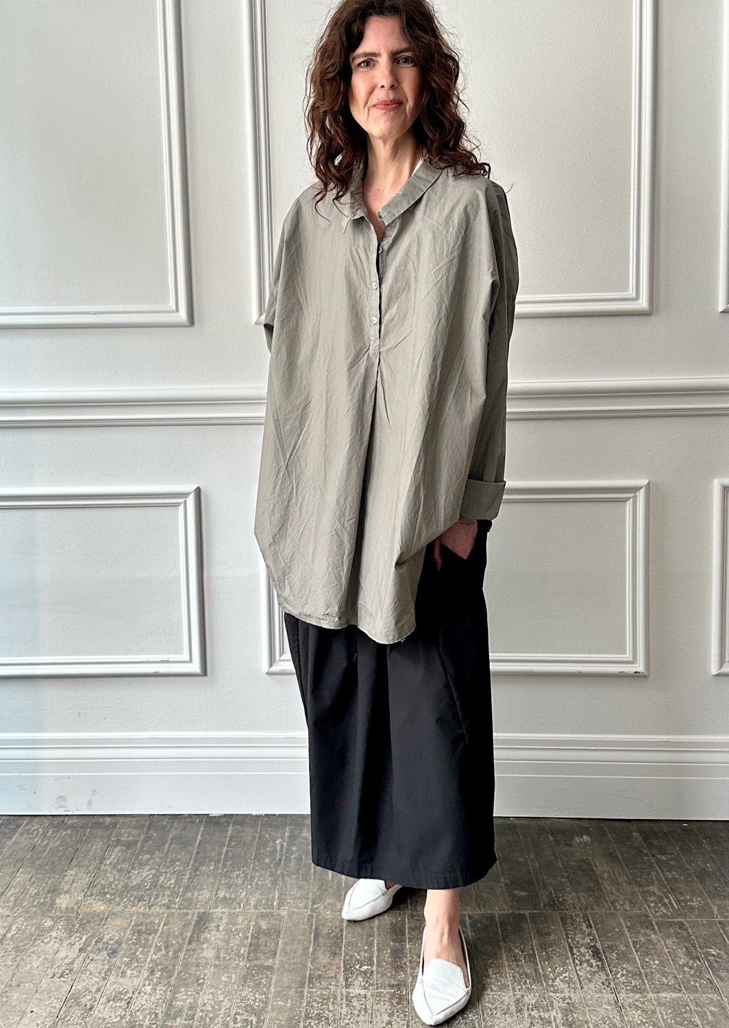 Manuelle Guibal Oversize Chemise - Grey | Garmentory