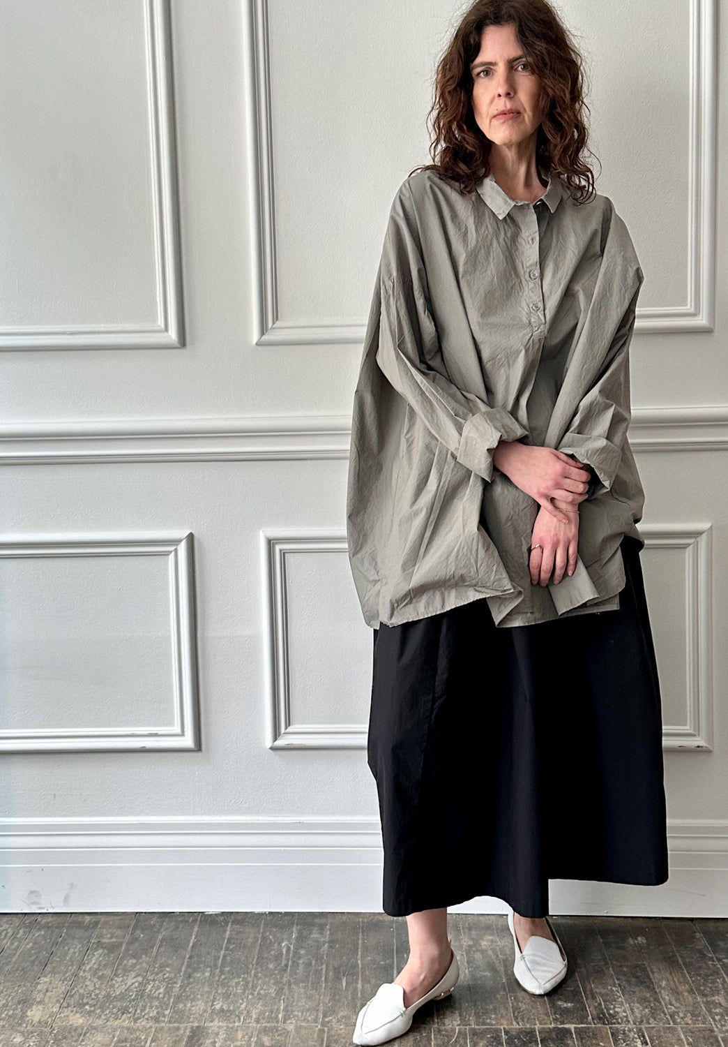 Manuelle Guibal Oversize Chemise - Grey | Garmentory