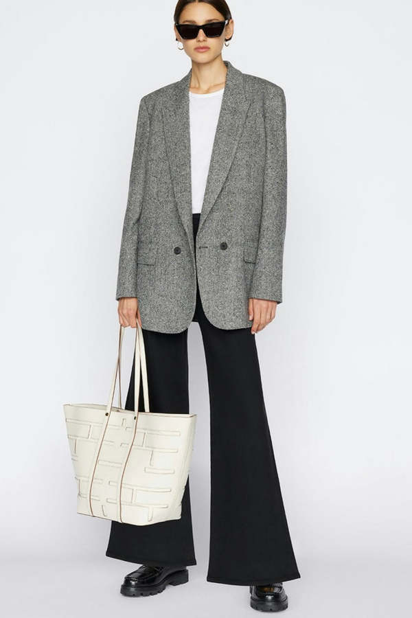 FRAME Denim Jet Set Wide Leg - Sheen Noir | Garmentory