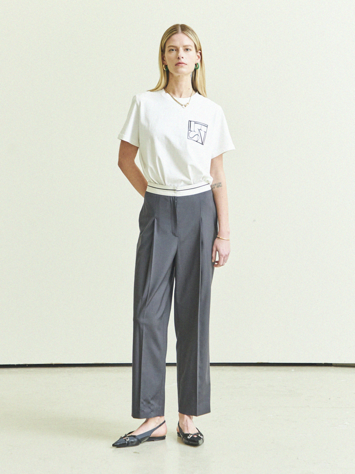 Maison De Ines Ines Logo T-shirt - White | Garmentory
