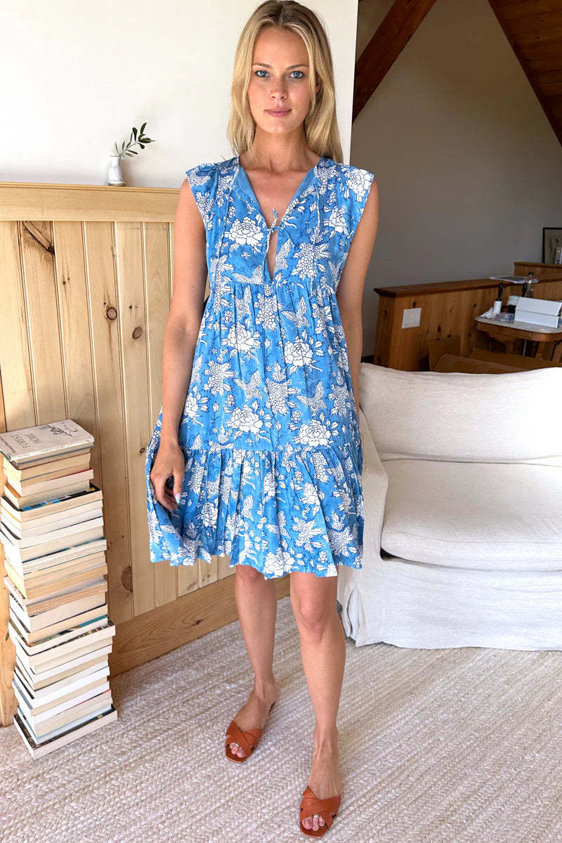 Emerson Fry Angel Dress 2 - Peace Sky Blue Satin | Garmentory