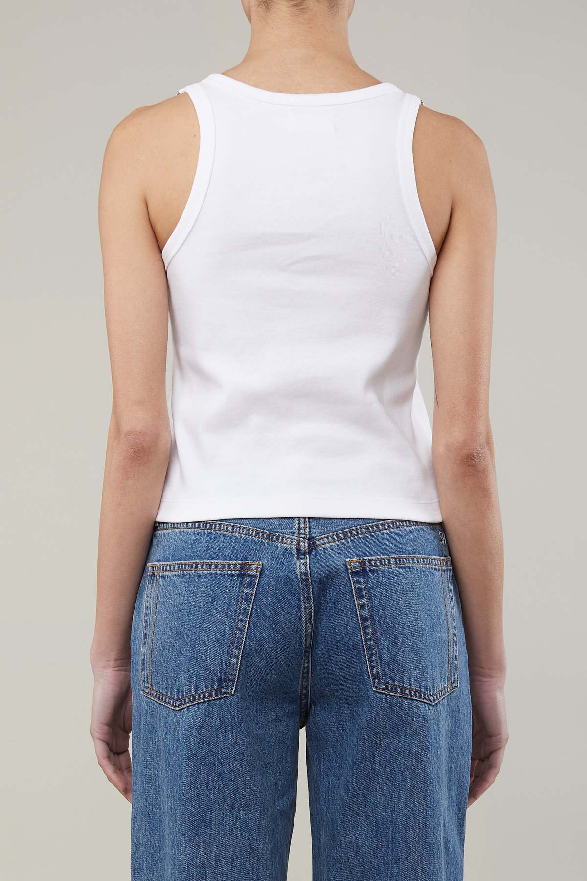 Still Here New York MISSISSIPPI TANK - White | Garmentory