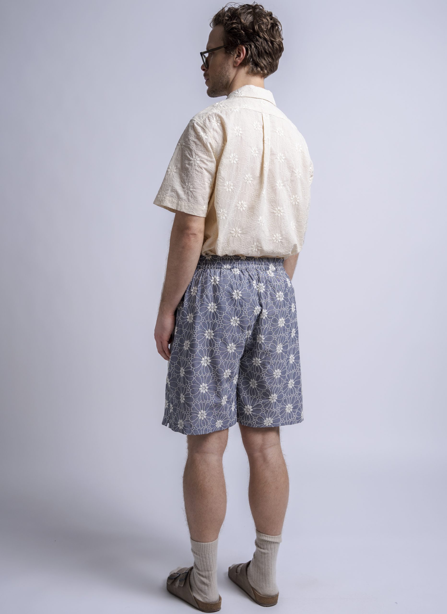 Grei. Pto Easy Short - Cool Grey Flower Deco | Garmentory