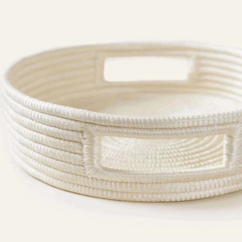 Indego Africa Rwanda Sisal Tray - white | Garmentory