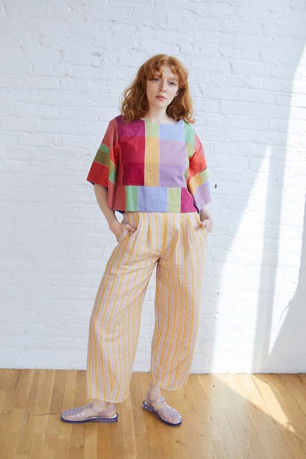 Rujuta Sheth Lou Pant - Sunray Stripes | Garmentory