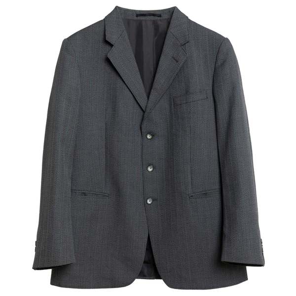 Sundazed Trevira Pinstripe Basket Weave Cutaway Jacket - Gray Diamond ...
