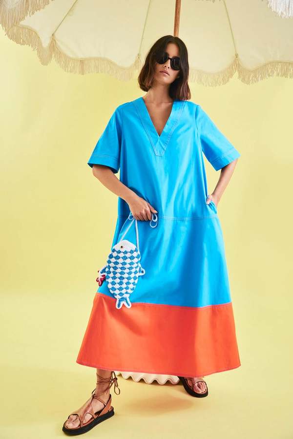 Hunter Bell Gigi Dress - Color Block | Garmentory