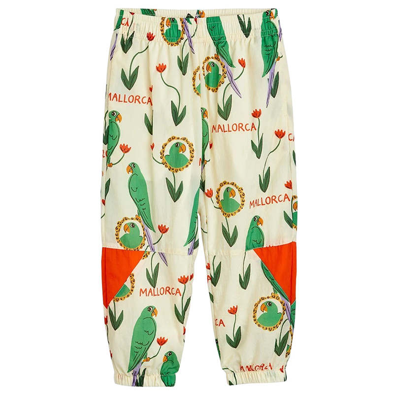 Kids Mini Rodini Child Parrots Tracksuit Pants - Multicoloured | Garmentory