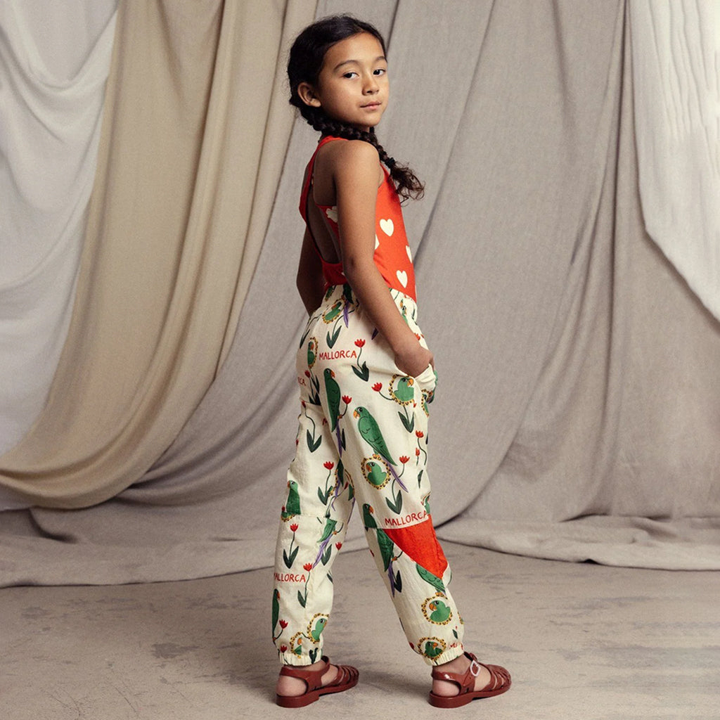 Kids Mini Rodini Child Parrots Tracksuit Pants - Multicoloured | Garmentory