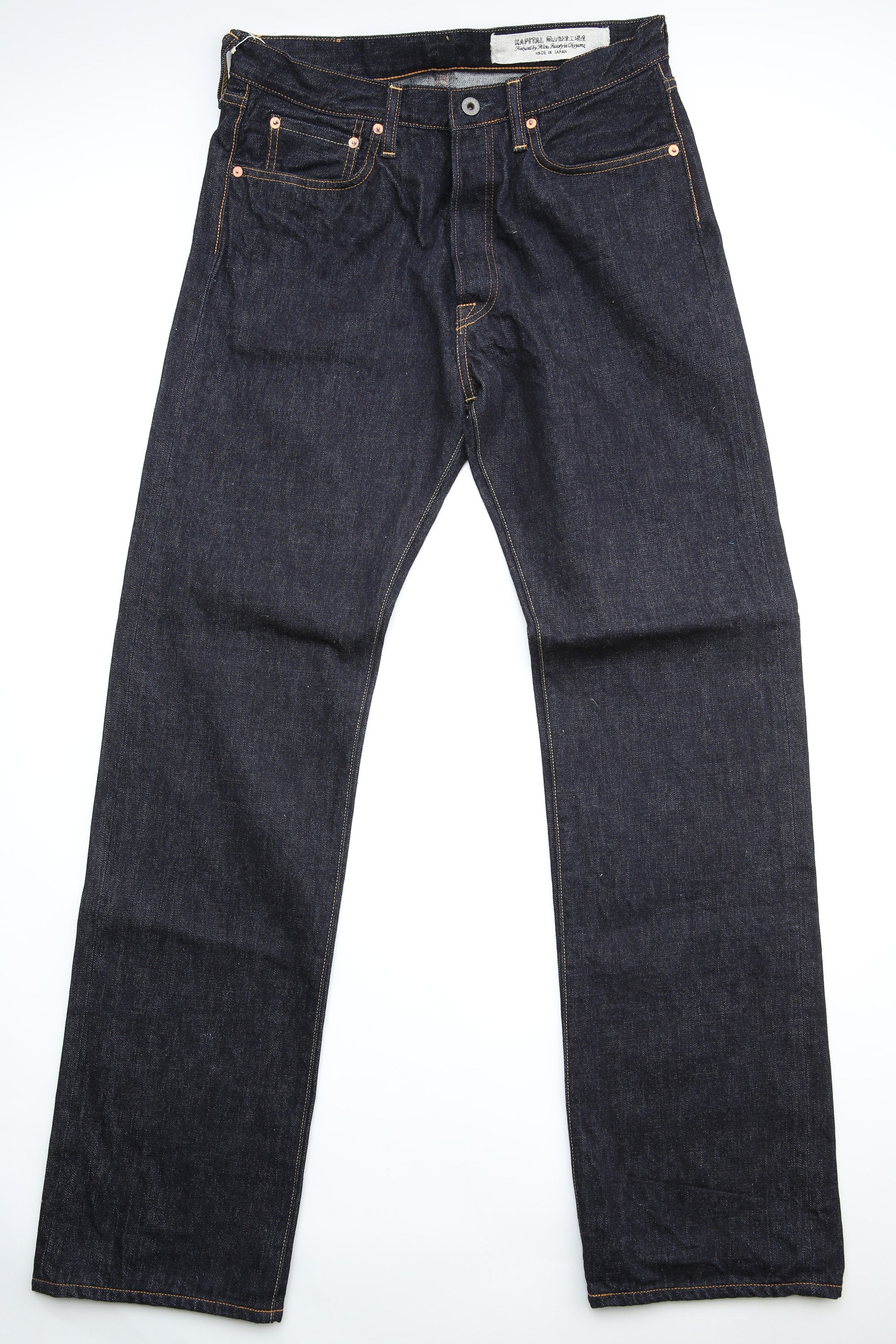 Kapital 14oz Denim TH Straight - One Wash | Garmentory