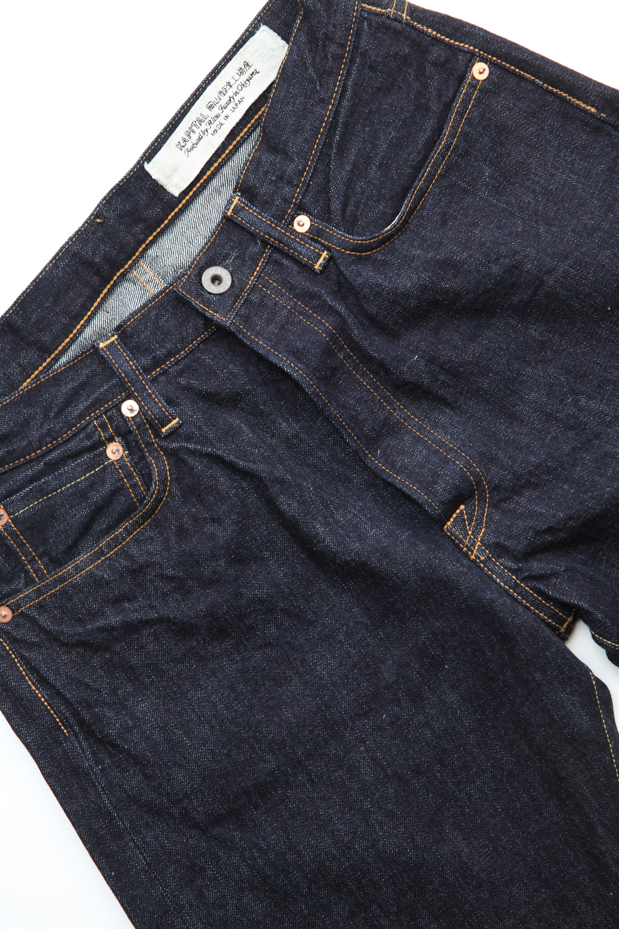 Kapital 14oz Denim TH Straight - One Wash | Garmentory