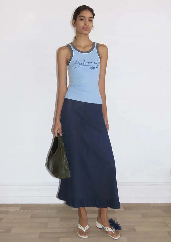 Paloma Wool Andolini Skirt - Navy | Garmentory