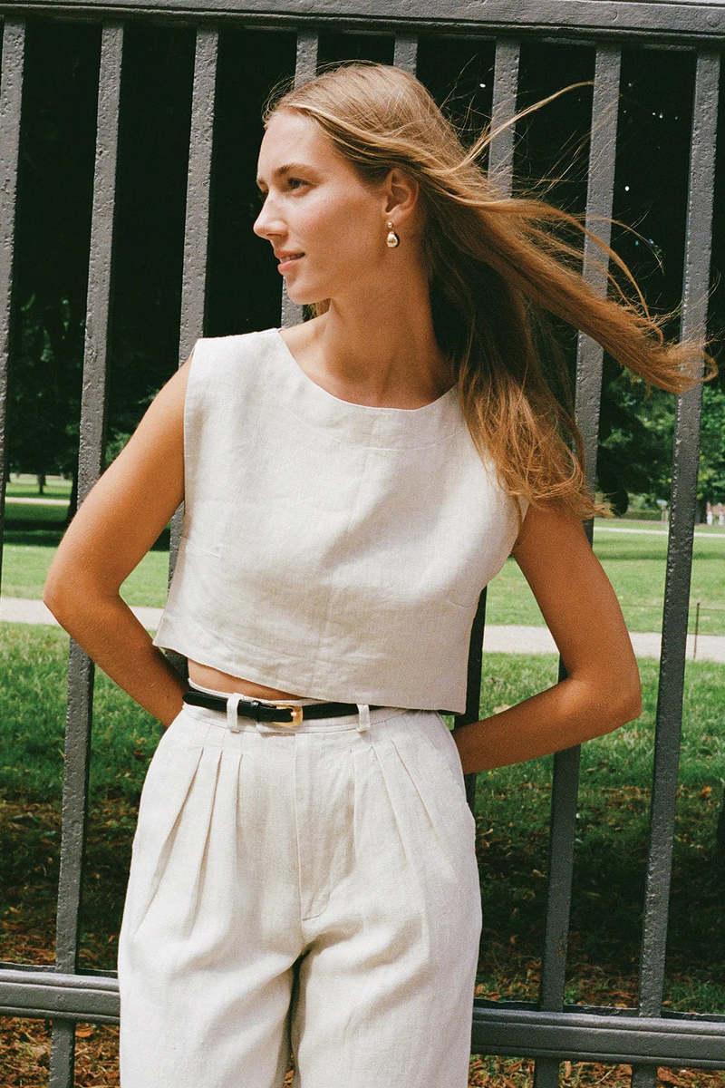 Posse Martina Crop Top - Natural | Garmentory