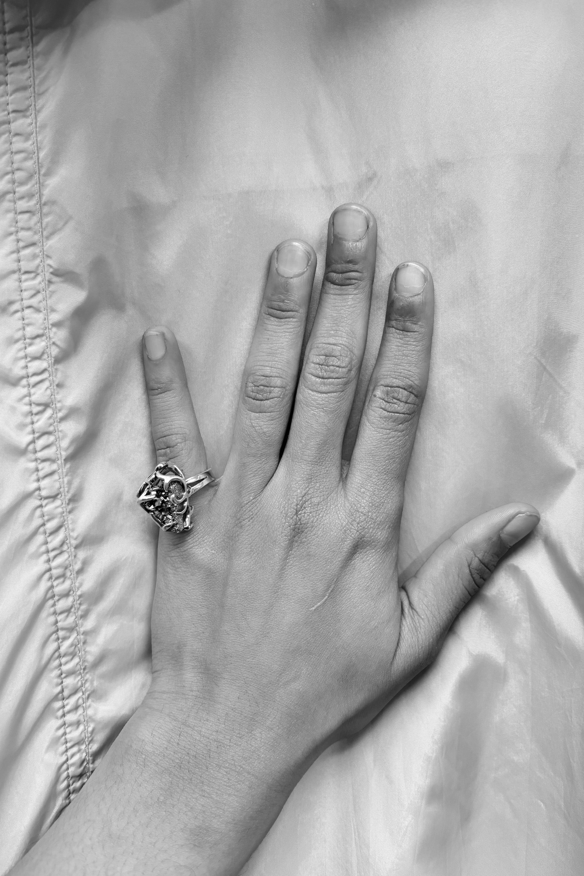 Marcasite Caged Ring - Sterling Silver | Garmentory