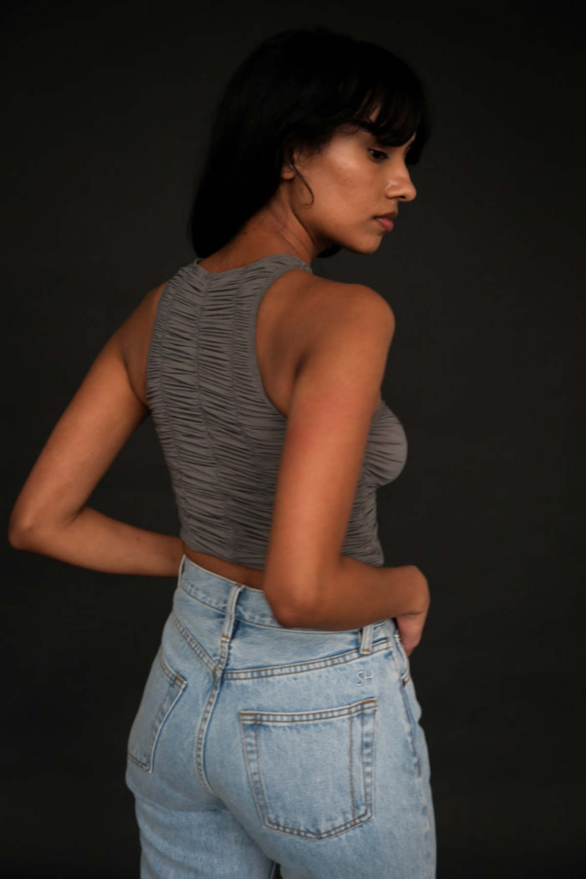 Woodrose Deli COOL BREEZE TOP - ASH GREY | Garmentory