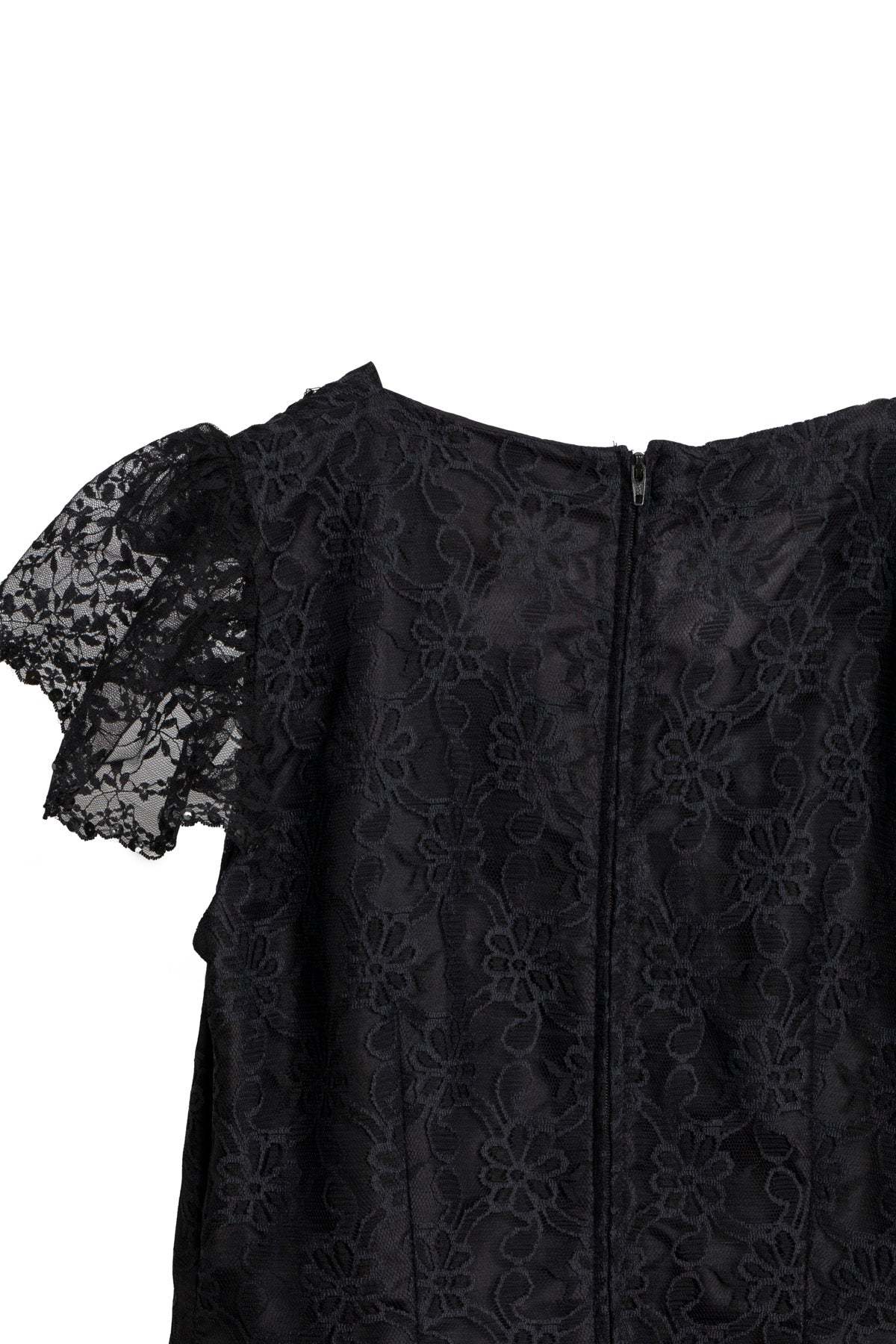 Sundazed (France) Tulle Polyamide Floral Renaissance Midi Dress Onyx ...