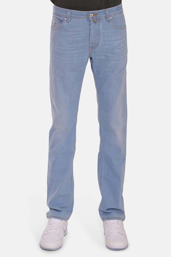 Jacob Cohen Bard 8oz Slim Fit Denim - Powder Blue | Garmentory