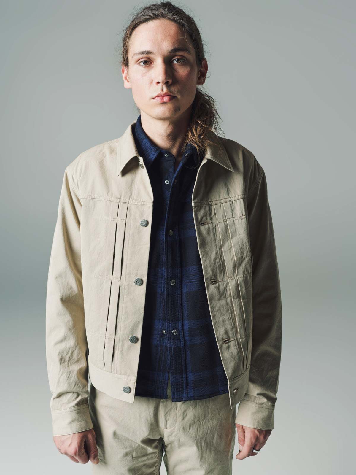 The Letters Burberry Cloth Cow Boy Jacket - Khaki | Garmentory